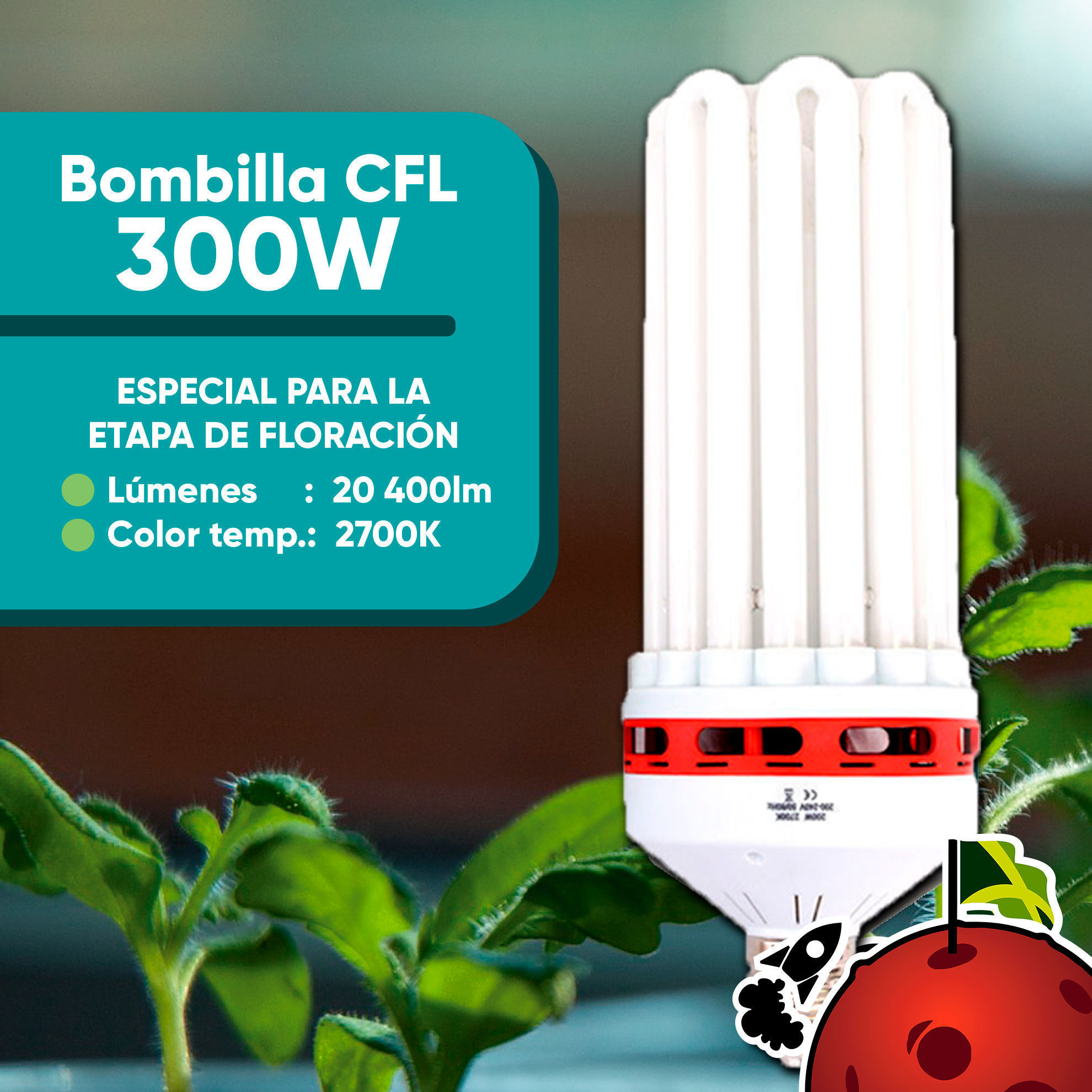 Marley's Planet Grow Shop|Foco CFL 300w - Floración